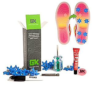 Golfkicks - Spikes Kit - Turn Sneakers into Golf Shoes - Shark Tank Featured - DIY Golf Shoe Making - Add Cleats to Any Shoe - Golf Spikes