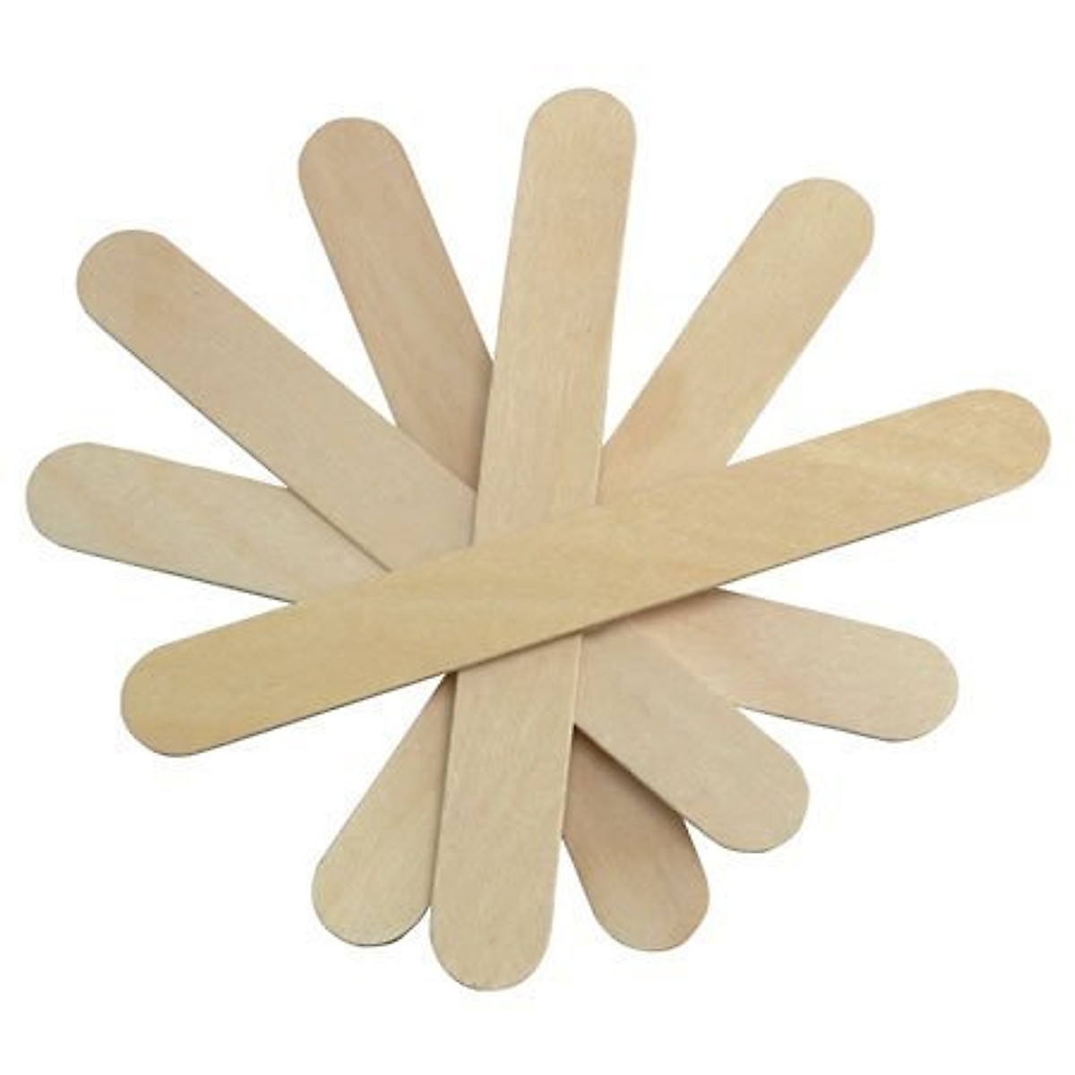 PandaSpa 100 Pieces Jumbo Craft Sticks, Premium Natural Wood for Building, Mixing, and Creating Craft Projects, Size 6 x 3/4