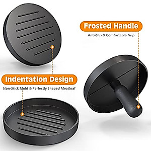 Naitesen Hamburger Press Patty Maker Burger Press Non-Stick Burger Smasher Cooking Gadgets for Kitchen Baking