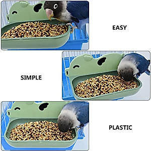 Ipetboom Humming Bird Feeder Bird Feeder Birdcage Feeding Bowl: 2Pcs Bird Cage Water Bowls Parrot Food Dish- Proof Parakeet Dish Cup for Small Animals Pet Birds Cage Parakeet Bird Cage