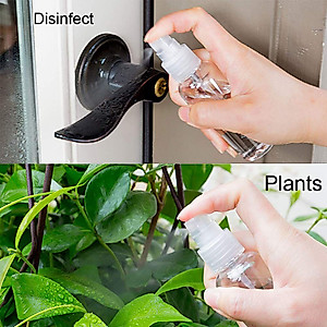 WUMONI10 Pack Spray Bottles 4Oz Clear Liquid Empty Refillable Container Pocket Size Mini Sprayer Set Mini Spray Bottles for Plastic Reusable Empty Small Spray Bottle Travel for Essential Oils Makeup