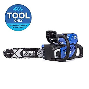 Kobalt 40-Volt 40v Lithium Ion Bare Tool 14-in Cordless Electric Brushless Chainsaw (Battery and Charger Not Included)