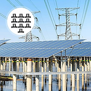 TEHAUX 10Pcs Photovoltaic Panels Water Drained Away Clip Remove Stagnant Water Clips