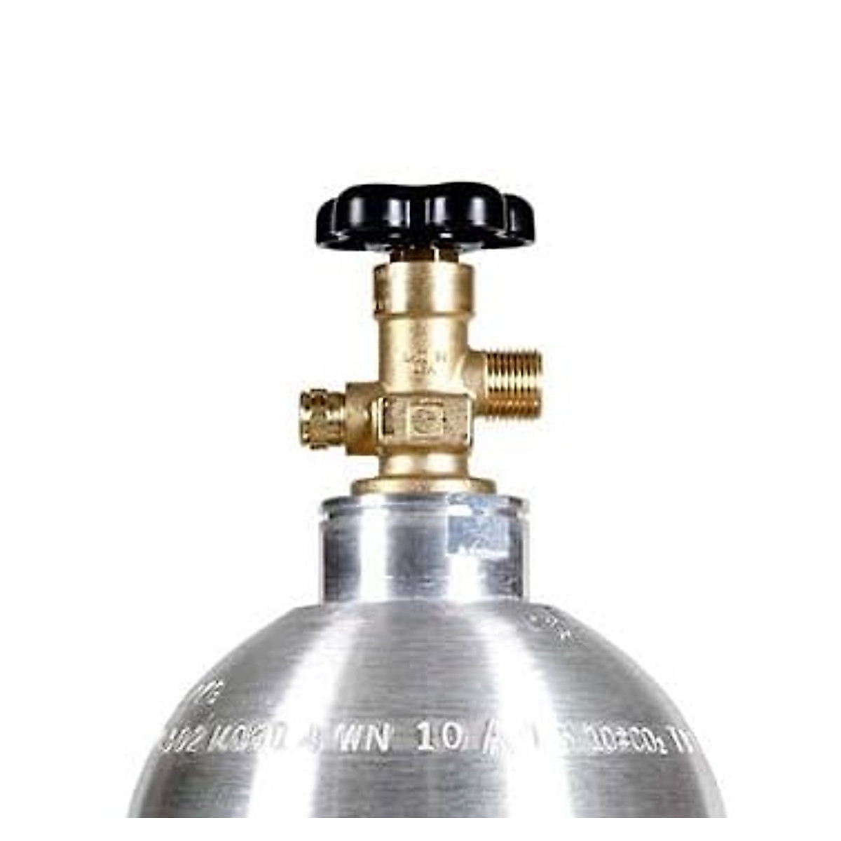 New 10 lb. Aluminum Nitrous Oxide Cylinder Tank with CGA326 Valve DOT Stamped