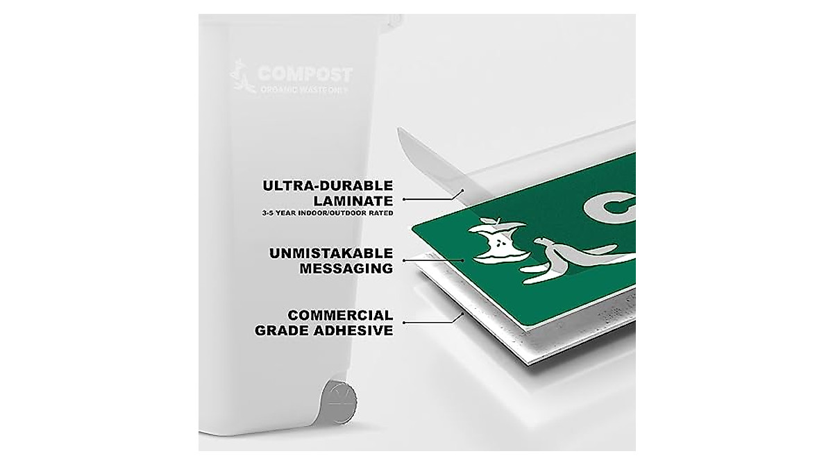 Durable Compost Stickers for Eco-Friendly Gardening