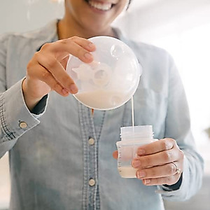 Freemie Liberty II Deluxe Hands-Free Wearable Breast Pump System for Discreet Pumping | Quiet Rechargeable Mobile Breast Pump | Ultra-Lightweight in-Bra Cups, 25mm & 28mm Breast Flanges Included