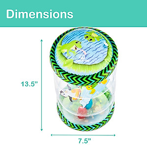 Splashin'kids Infant Toys Beginner Crawl Along Game Ball Drop Maze Tummy Time Activity Center Early Development Jumbo Roller Rattle Toy Baby Toys for 6 Months 1 2 3 Year olds Watch Video