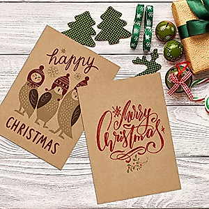 Brown Craft Cardstock 5x7 Blank Cards，Goefun 100 Pack 80lb Cover Card Stock for Invitations, Business, Greeting Cards, DIY Card Making