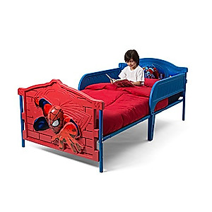 Marvel Spider-Man Plastic 3D-Footboard Twin Bed by Delta Children