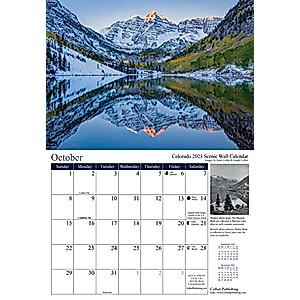 Colorado 2023 Scenic Wall Calendar by Grant Collier (13.5" x 9.75")