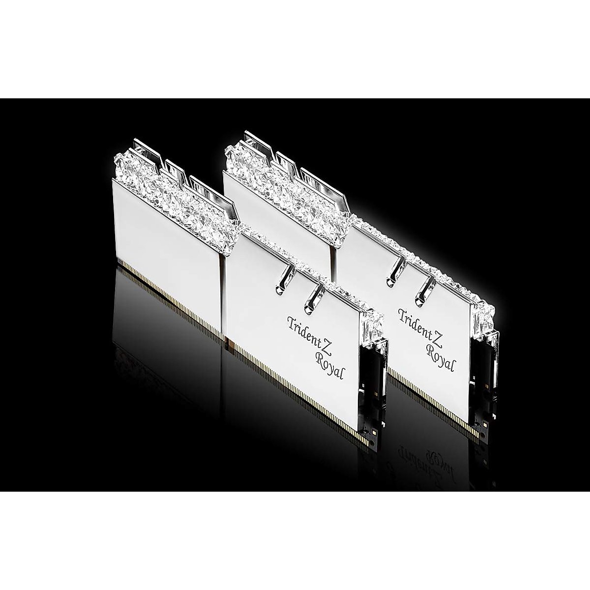 G.SKILL Trident Z Royal Series (Intel XMP) DDR4 RAM 64GB (2x32GB) 3600MT/s CL18-22-22-42 1.35V Desktop Computer Memory UDIMM - Silver (F4-3600C18D-64GTRS)