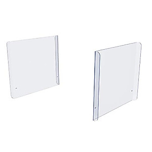 Foundations CareShield 2-Sided Crib Divider for SafetyCraft and Serenity Fixed-Side Cribs, Clear Plexiglass Protective Barrier System, Includes 2 End Panels