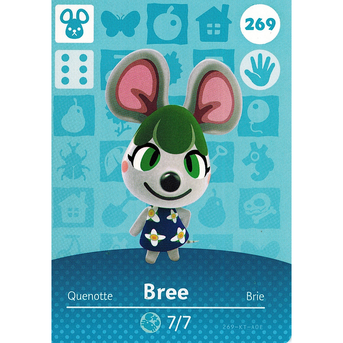 Nintendo Animal Crossing Happy Home Designer Amiibo Card Bree 269/300 USA Version
