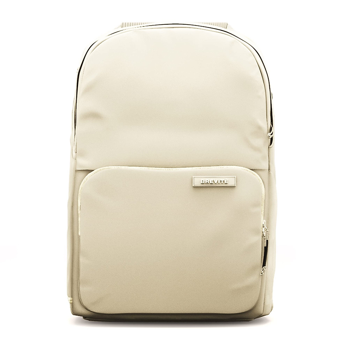 BREVITE The Backpack- Casual daypack backpacks for every function. Compact but spacious 18L aesthetic traveling backpack with laptop compartment. (Tan)
