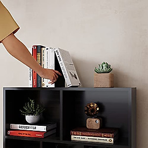 WAHEY Bookcase, 7 Cube Open Storage Display Bookshelf with Legs, HOFB011