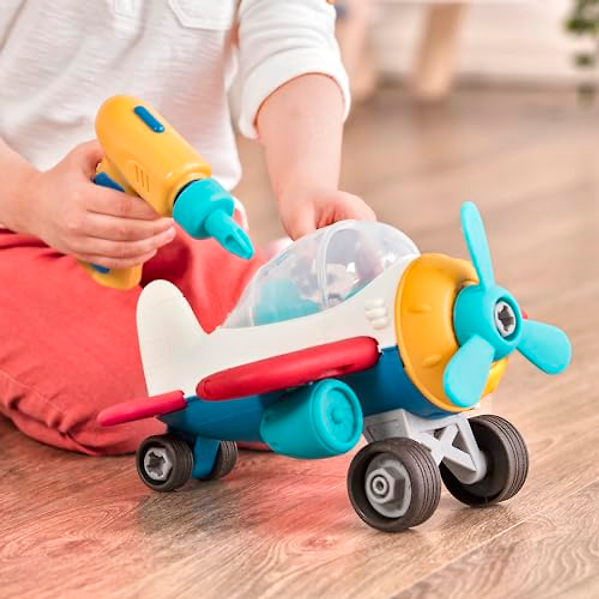 Battat- Wonder Wheels- Take-Apart Airplane – Toy Plane With Drill For Kids – STEM Toy- Developmental Toy – 3 Years +