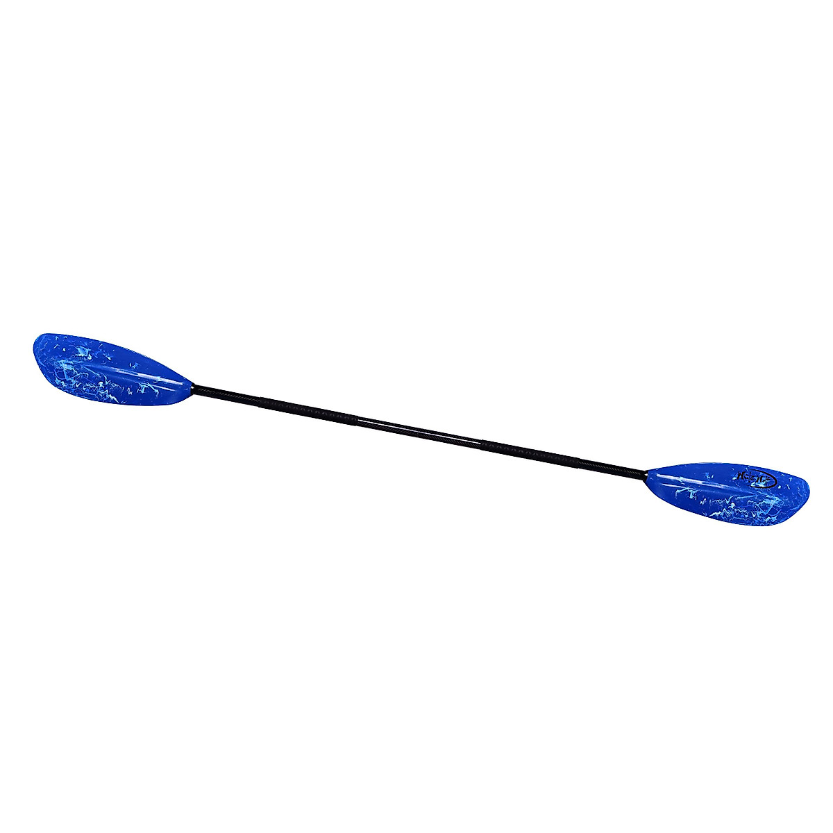 White Wolf Kayak Paddle Carbon Fiber Shaft Blue Blade
