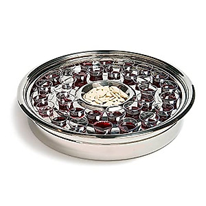 Broadman Church Supplies RemembranceWare Communion One Pass Tray & Insert, Silver