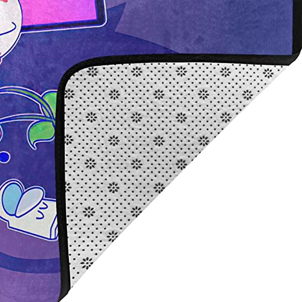 Bfdi Battle for Dream Anime Rug Soft Flannel Carpet 3D Non-Slip Area Rug Art Floor Mat Doormats Decorative Rugs for Bedroom Living Room 36"X24"