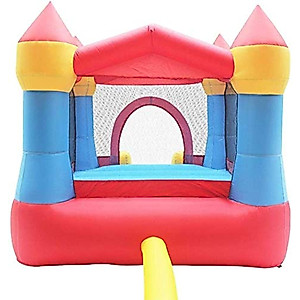 Inflatable Castle for Children, Trampoline Home Small Inflatable Slide Parent-Children S Playground Kindergarten Indoornd Outdoor Toy Playground Colors 265 190 170Cm