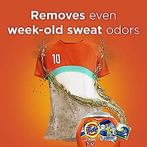 Tide Pods Plus Febreze Sport Odor Defense Laundry Pacs, Active Fresh, 32 Count