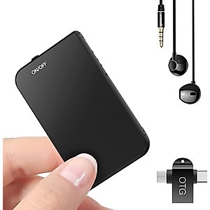 72GB Digital Voice Recorder 1581H Recording Capacity |18H Battery time for Recording |54H Battery for Playback, Compatible with Phone/PC/MAC, Voice Activated Recorder with Noise Reduction for Lecture