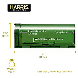Harris Humane Mouse Trap, Catch and Release, 2-Pack
