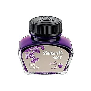 Pelikan 4001 Bottled Ink for Fountain Pens, Violet, 30ml, 1 Each (311886)