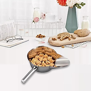 YsXoWiui Stainless Steel Scoop for Easy Bagging And Serving, 16cm Left