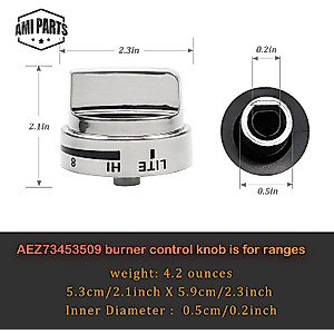 AMI PARTS Upgraded AEZ73453509 Gas Stove knobs Replacement for LG AEZ72909008 Range Oven, Replaces AEZ72909008 AP5669773 2347547 PS7321756(5 Pack)