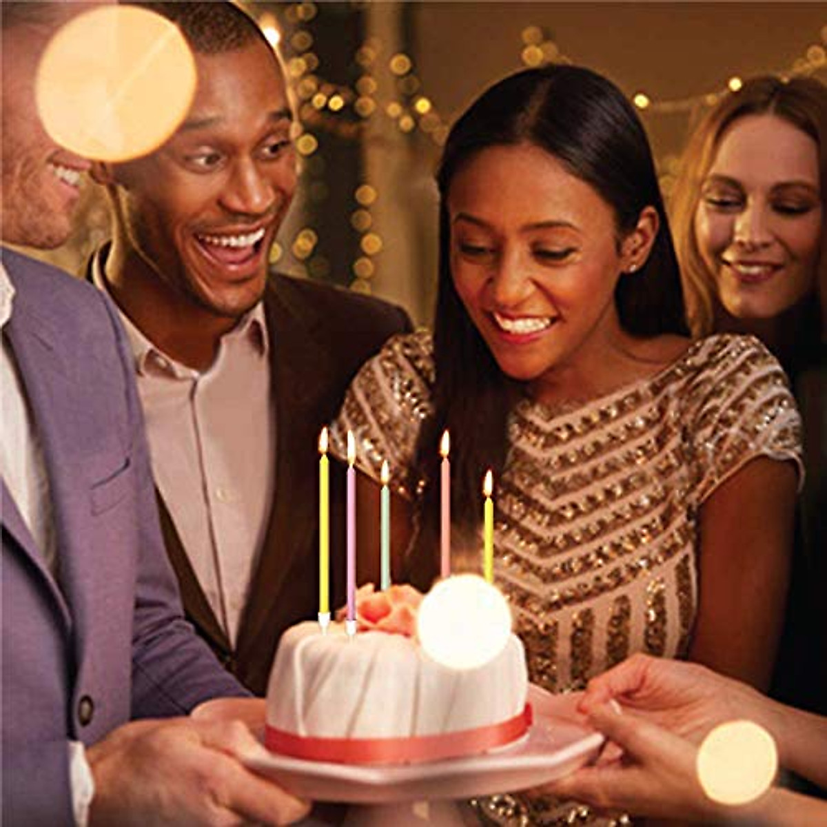 CocoSoy Organic Mini Taper 4" Hand-Poured Botanical Candle for Spells Chime Rituals Prayer Witchcraft Supplies. Cute Party Birthday Candles. Premium Coconut Soy Wax 20-Pack Yellow Candles