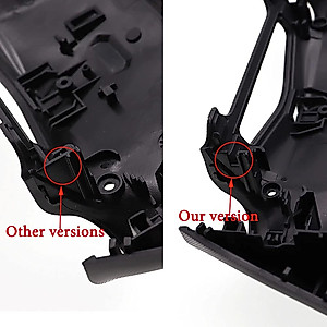 DIY Housing Shell Case for PS4 Pro 5.0 Controller Replacement Parts JDM-055 JDM-050 (Steel Black)