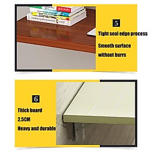 Folding Wall Mounted Workbench Drop Leaf Table, for Small Spaces Desk Office Home Kitchen Solid Wood Dining Table Computer Desk (Multiple Sizes)