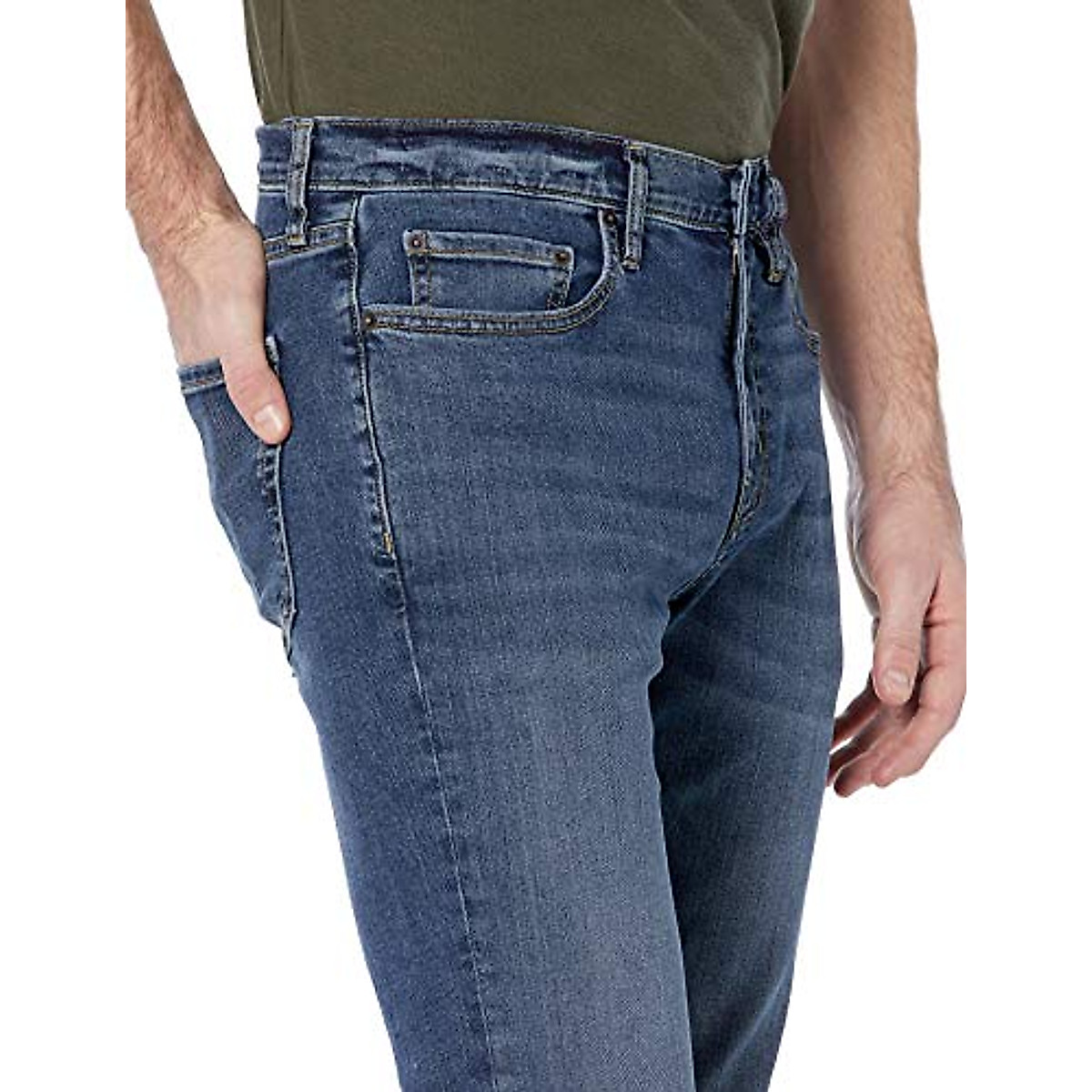 Amazon Essentials Mens Jeans Slim Fit Stretch, Light Wash, 36W x 28L