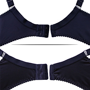 frugue Wireless Comfort Sleep Plus Size Bra Black US 40 C