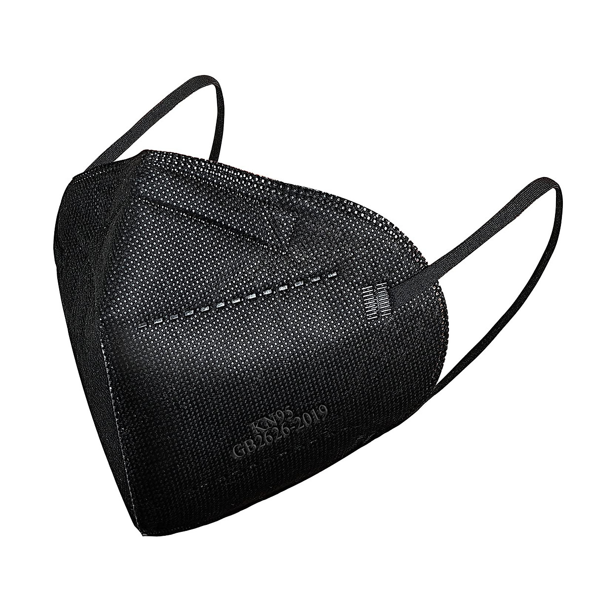 KN95 Face Mask 50 Pack, Individually Wrapped, Black Disposable Face Masks, 5-Ply Protection against PM2.5 Breathable Comfortable Safety Mask with Over 95% Filtering