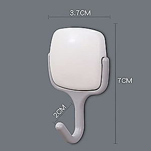 LEAQU 2Pcs Magnetic Hook, Nail-Free Strong Load-Bearing Wall Hooks,No Trace Microwave Oven Refridgerator Hanging Hooks,Rack for Home Round