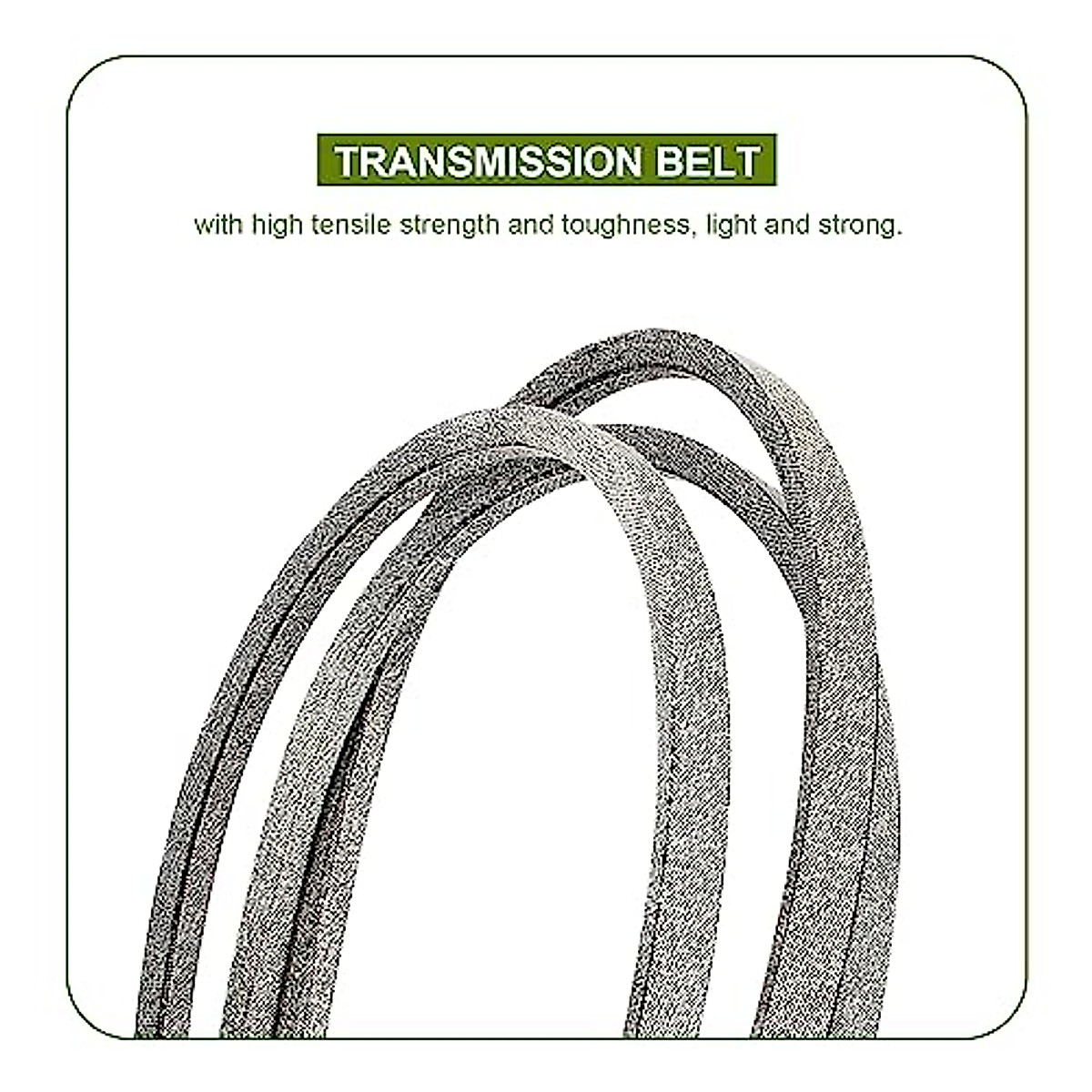 Honoyam GX25628 Lawn Mower Deck Drive Belt 1/2" x 118.3" Replacement for John D-eere Z335E Z335M Z345M Z345R with 42" Deck Husqvarna 574173003 MTD Cub Cadet 754-04033 754-04033A 954-04033 954-04033A