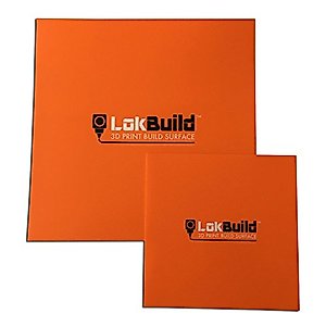 LokBuild 3D Print Build Surface, sticky back sheet, quick, clean removal of printed parts, versatile (SINGLE PACK 6" (153x153mm))