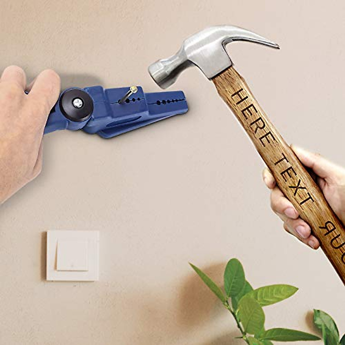 Plastic Pliers, Home Tool Auxiliary Pliers, Jelanry Secure Nails Anti-smashing finger Joint Pliers for More Safety for Hammering Nails Easy to Position and Keeps Fingers Safe