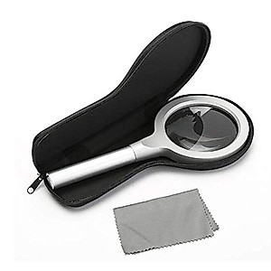 SFMZCM Magnifying GlassHandheld Reading Magnifier -Lens for Book Newspaper Maps Reading, Classroom Science, Insect & Hobby Observation, Great for Seniors and Kids