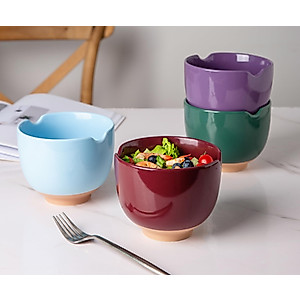 GBHOME Ceramic Ramen Bowls with Chopsticks, Cute Japanese Ramen Bowls Set of 2 for Ramen,Soup,Pho,Noodles, House-warming Wedding Birthday Gift, Microwave & Dishwasher Safe, 20 Ounces