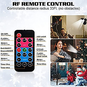 Christmas Lights,InPoTo 12 Patterns Christmas Projector Lights with Red and Green dot , Waterproof Decoration Lights for Celebration Halloween,Christmas,New Year ,Birthday and Party Use