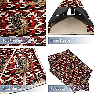 Camouflage, Guinea Pig Bed Washable Small Animal Hideout, Hamster Cage Accessories for Gerbils Chipmunks Squirrels Hedgehogs Guinea Pigs
