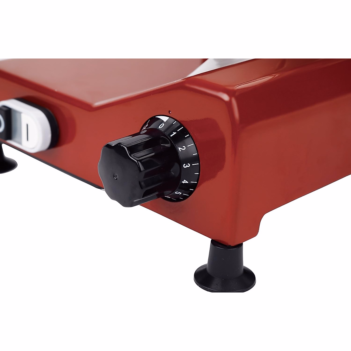 BESWOOD 10" Premium Chromium-plated Steel Blade Electric Deli Meat Cheese Food Slicer with Serving Plate Commercial and for Home use 240W BESWOOD250X