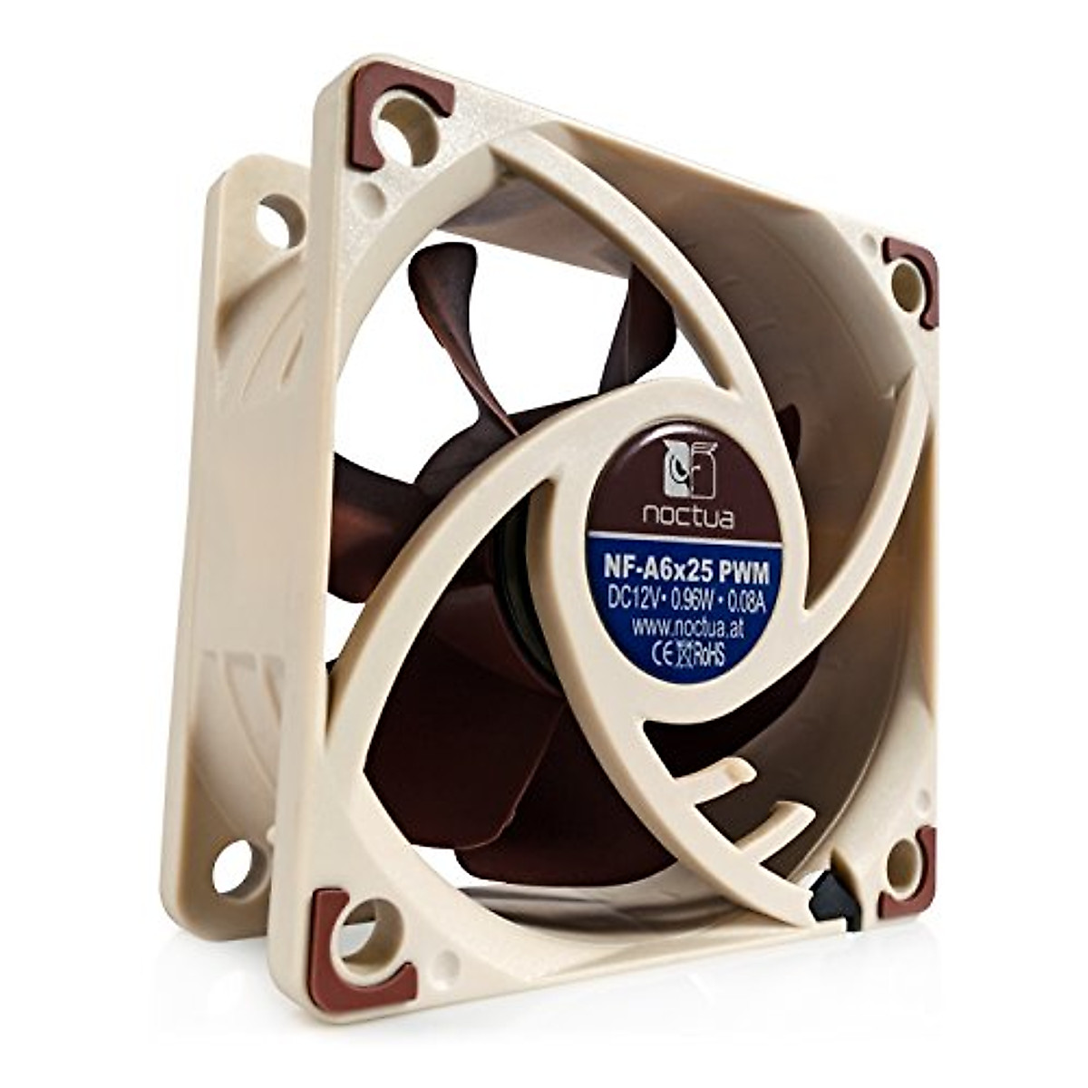 Noctua NF-A6x25 PWM, Premium Quiet Fan, 4-Pin (60mm, Brown)