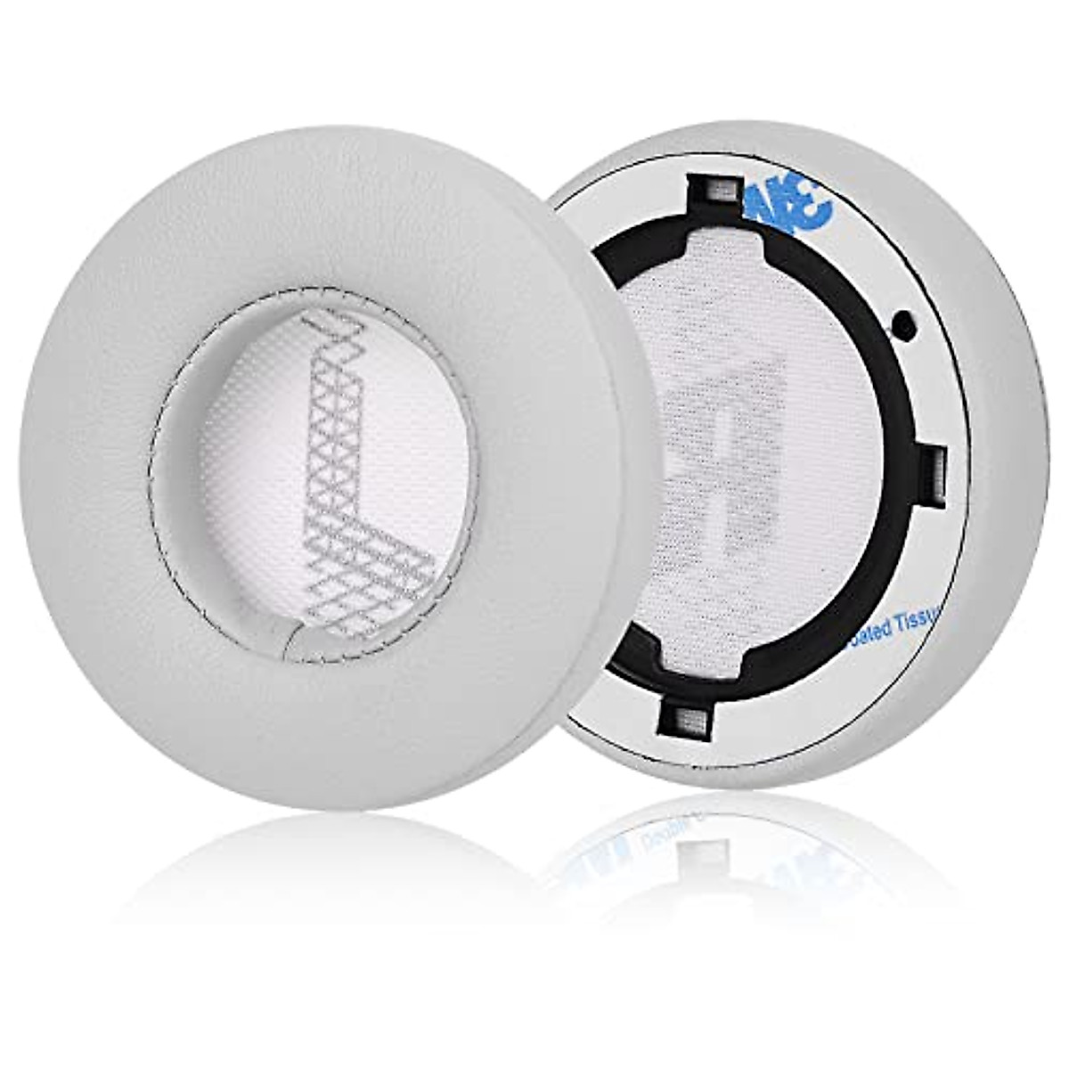 Jarmor Replacement Memory Foam & Protein Leather Ear Cushion Pads Cover for JBL E35 E35BLK E45 E45BT E45BTBLK On Ear Headphones ONLY (Gray)