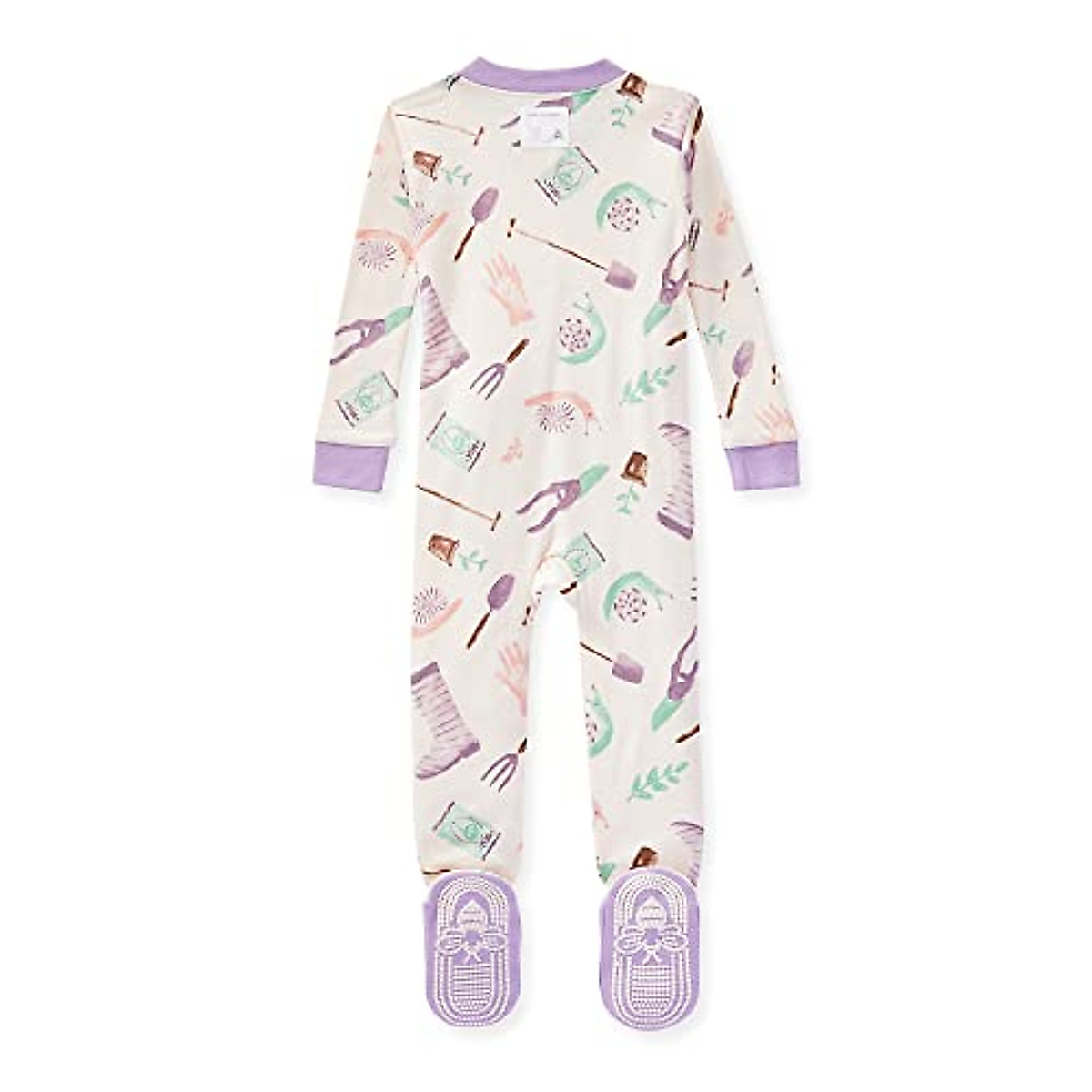 Burt's Bees Baby baby girls Ly28572-llt-12m and Toddler Sleepers, Garden Goods Lilac, 12 Months US