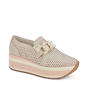 Dolce Vita Women's JHENEE PERF Sneaker, Sand Nubuck, 6.5