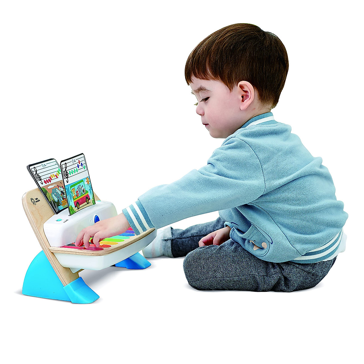 Hape Baby Einstein Magic Touch 6 Months and Up Toddler Baby 11-Key Wooden Piano Musical Play Toy